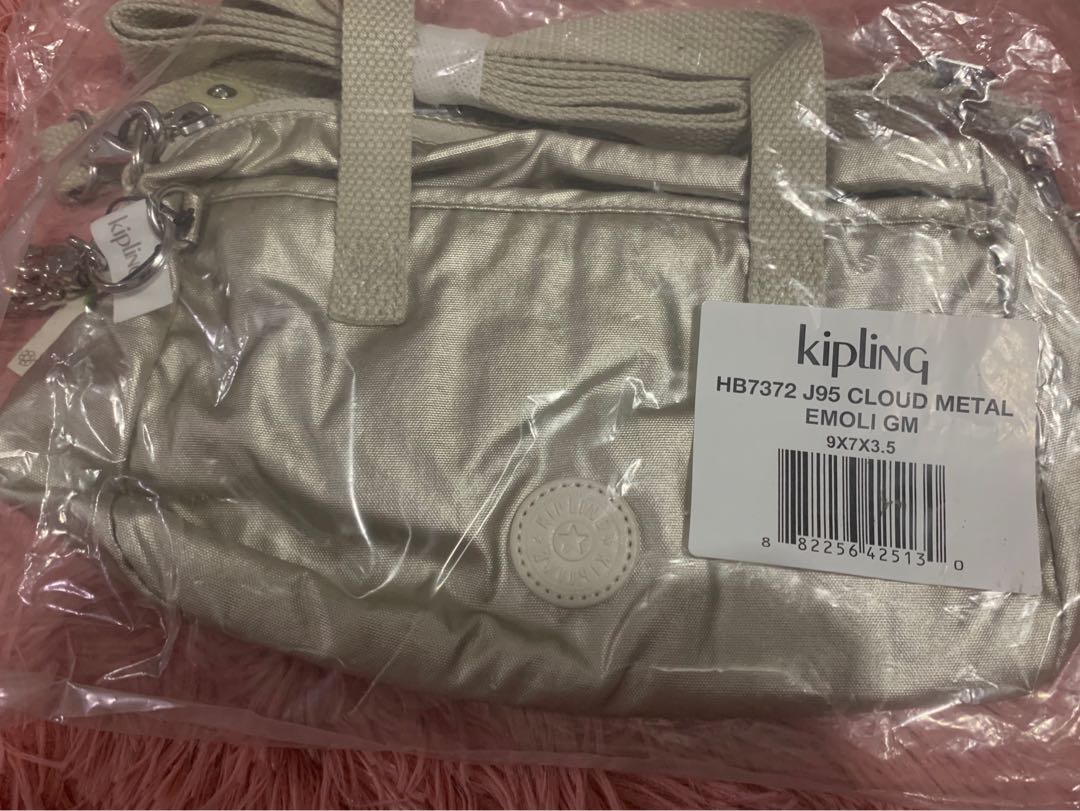 Kipling Emoli GM - Cloud Metal, Women's Fashion, Bags & Wallets, Cross ...
