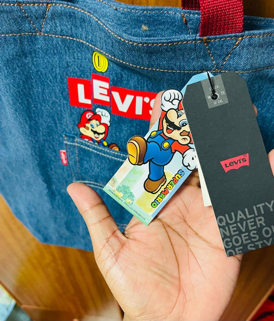 Levi's X Super Mario Tote Bag, Women's Fashion, Bags & Wallets, Tote ...
