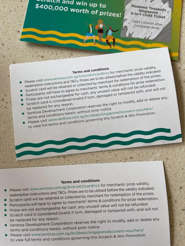 RWS Resorts Sentosa Attraction 5-in-1 Child ticket (5 tickets available ...