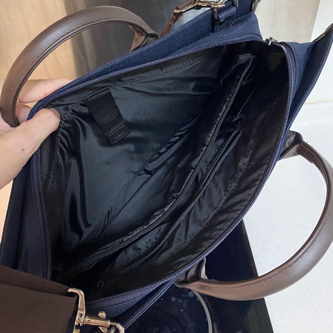 Muji Men’s Laptop Bag Briefcase Blue, Men's Fashion, Bags, Briefcases ...