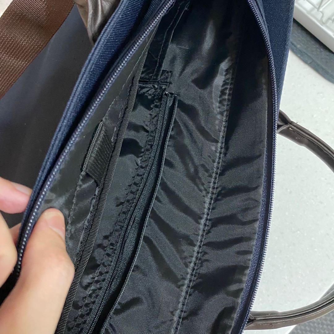 Muji Men’s Laptop Bag Briefcase Blue, Men's Fashion, Bags, Briefcases ...