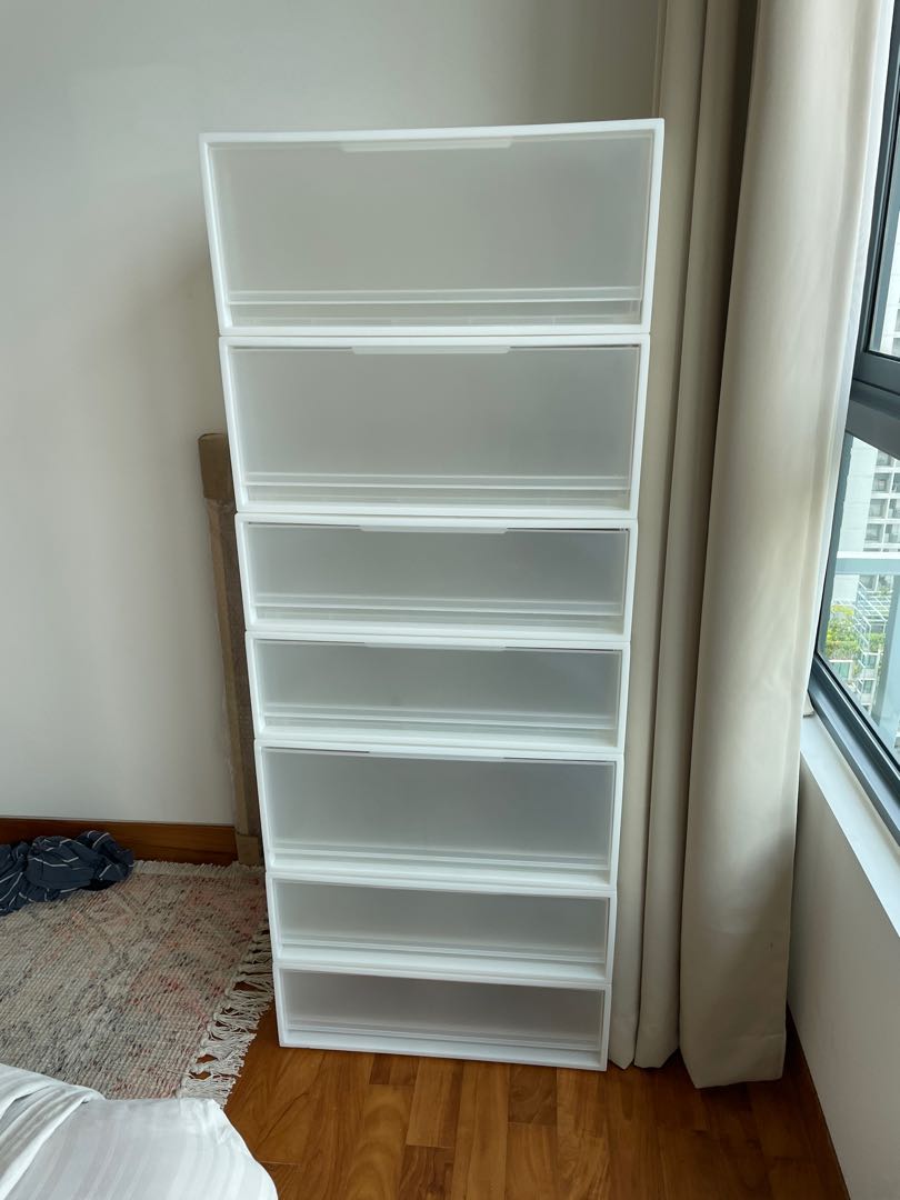 Muji plastic drawers, Furniture & Home Living, Furniture, Shelves ...