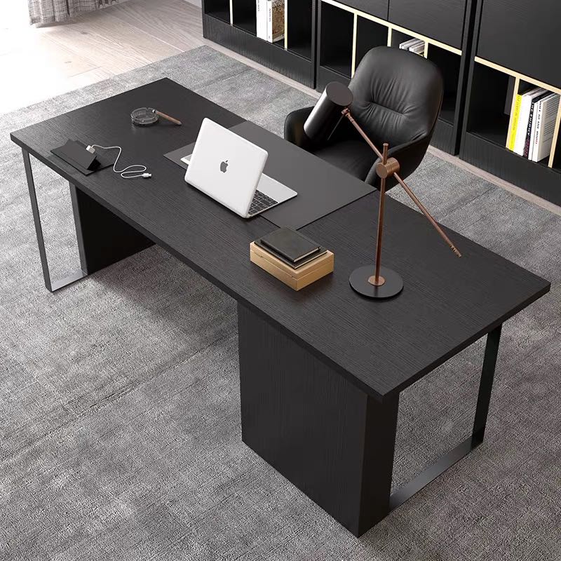 Nordic Black Study Table, Furniture & Home Living, Furniture, Tables ...