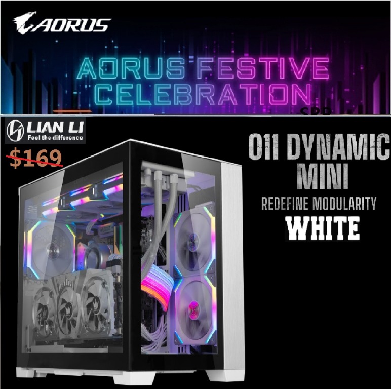 PC-O11D Mini-W, Lian Li O11 Air Mini -White(1Y),, Computers & Tech ...