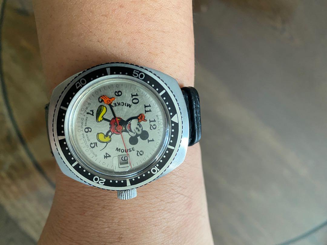 Pie Eye Fat Mickey Mouse Diver Watch, Men's Fashion, Watches ...