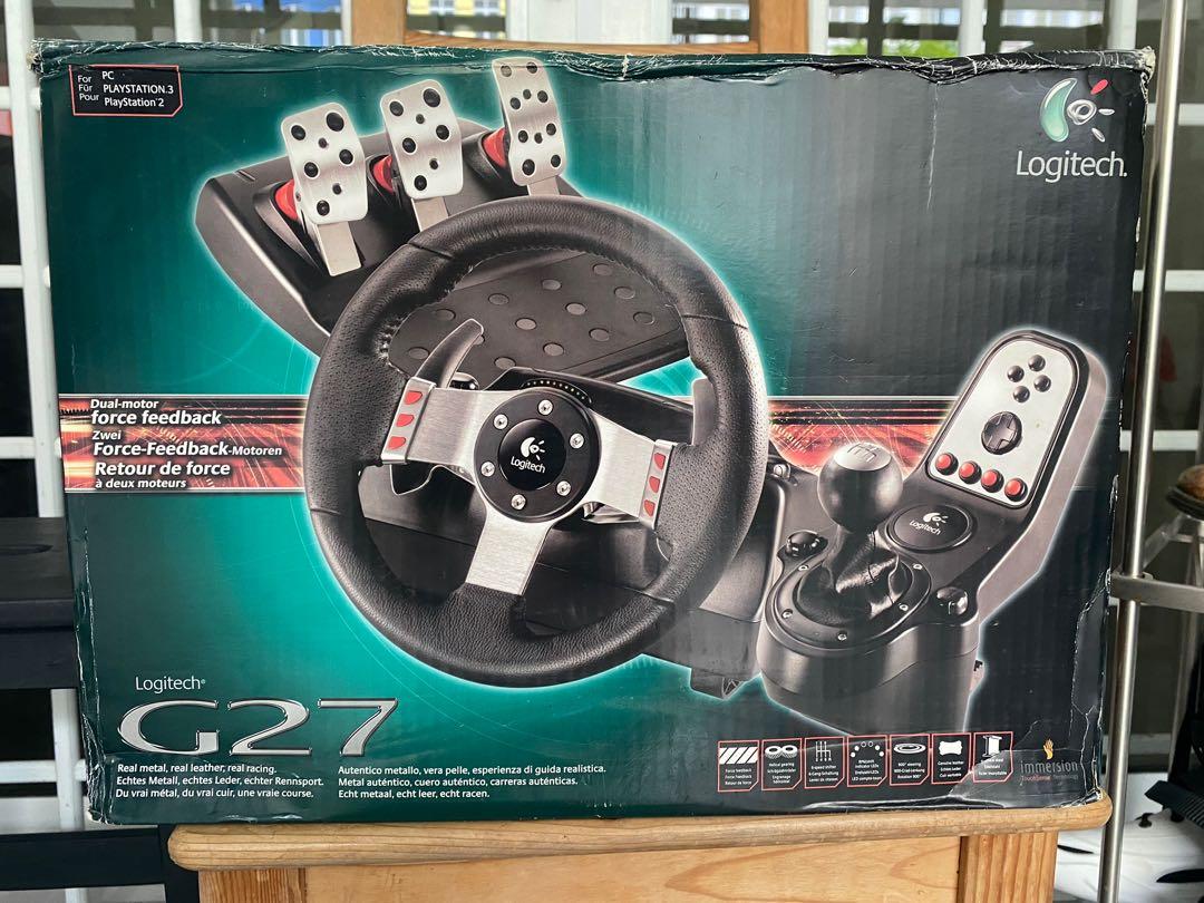 PlayStation steering wheel . Logitech 27, Hobbies & Toys, Toys & Games ...