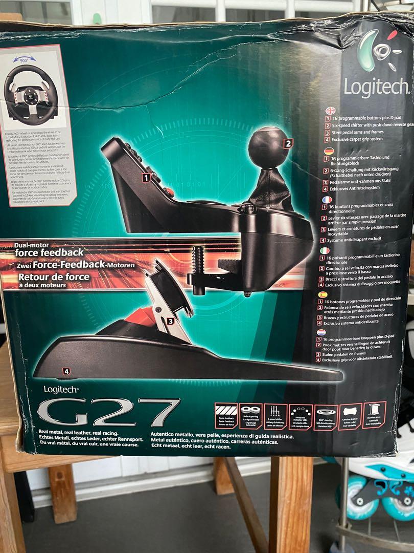 PlayStation steering wheel . Logitech 27, Hobbies & Toys, Toys & Games ...