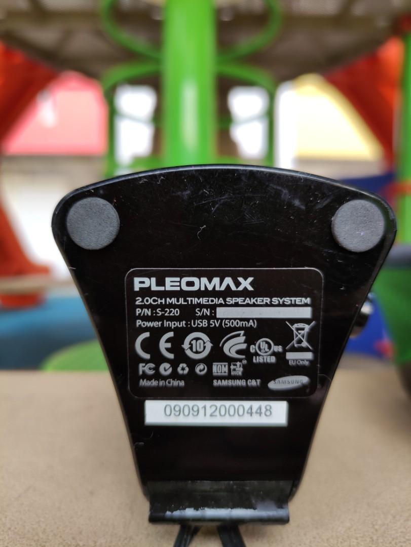 Pleomax 2.0CH Multimedia Speaker System, Audio, Soundbars, Speakers ...