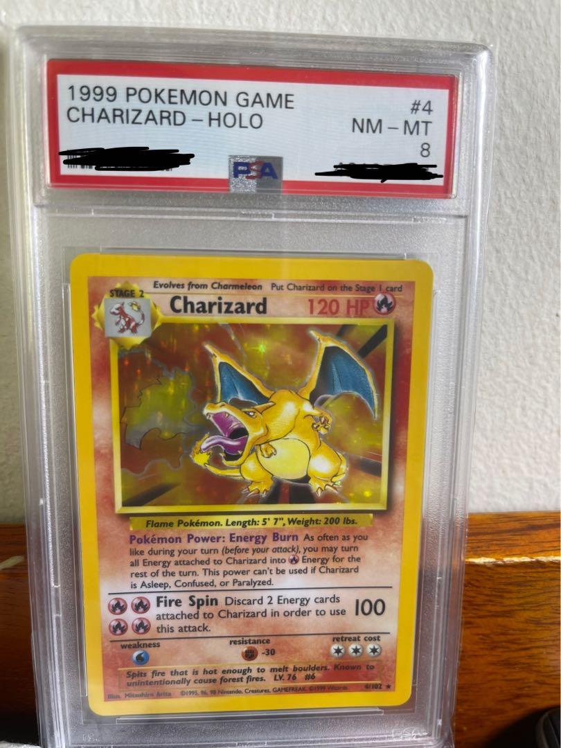 Pokemon charizard psa 8 Tcg 1999 base set unlimited, Hobbies & Toys ...
