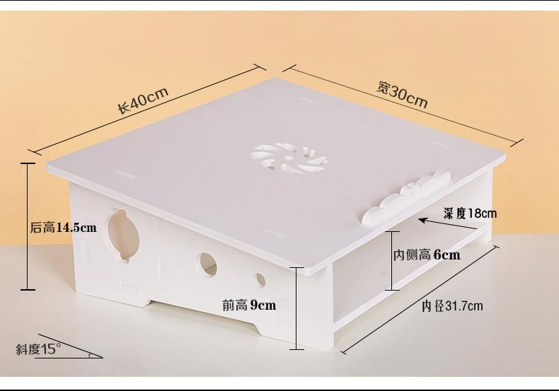 Portable Laptop Stand Table with Cooling Fans Holders and Storage ...