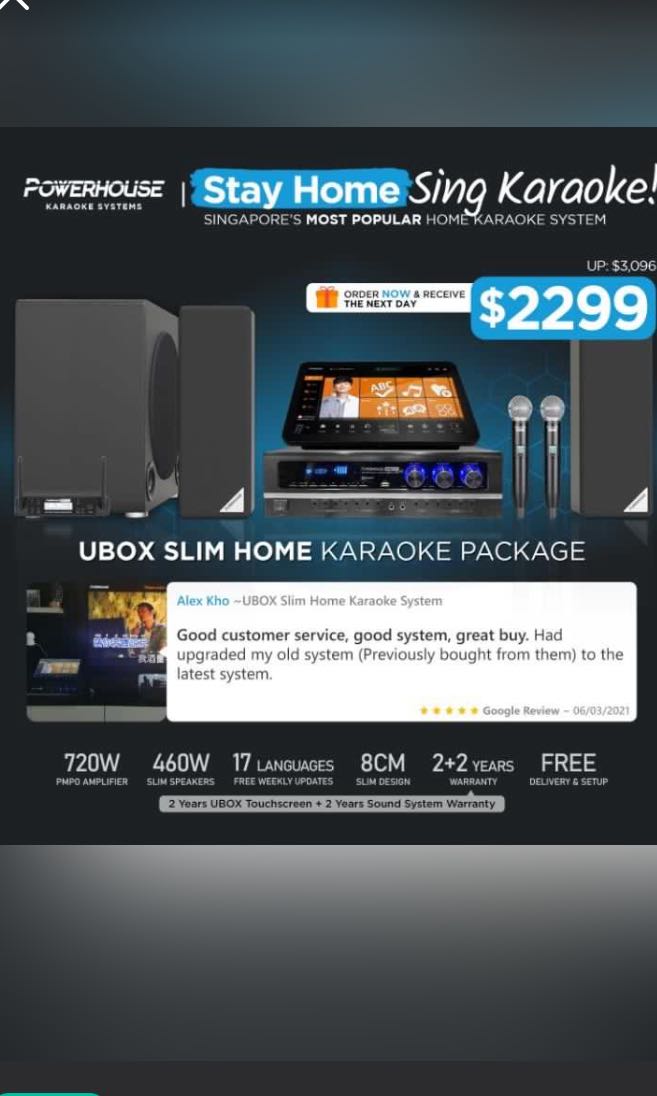 Powerhouse KTV set, Audio, Soundbars, Speakers & Amplifiers on Carousell