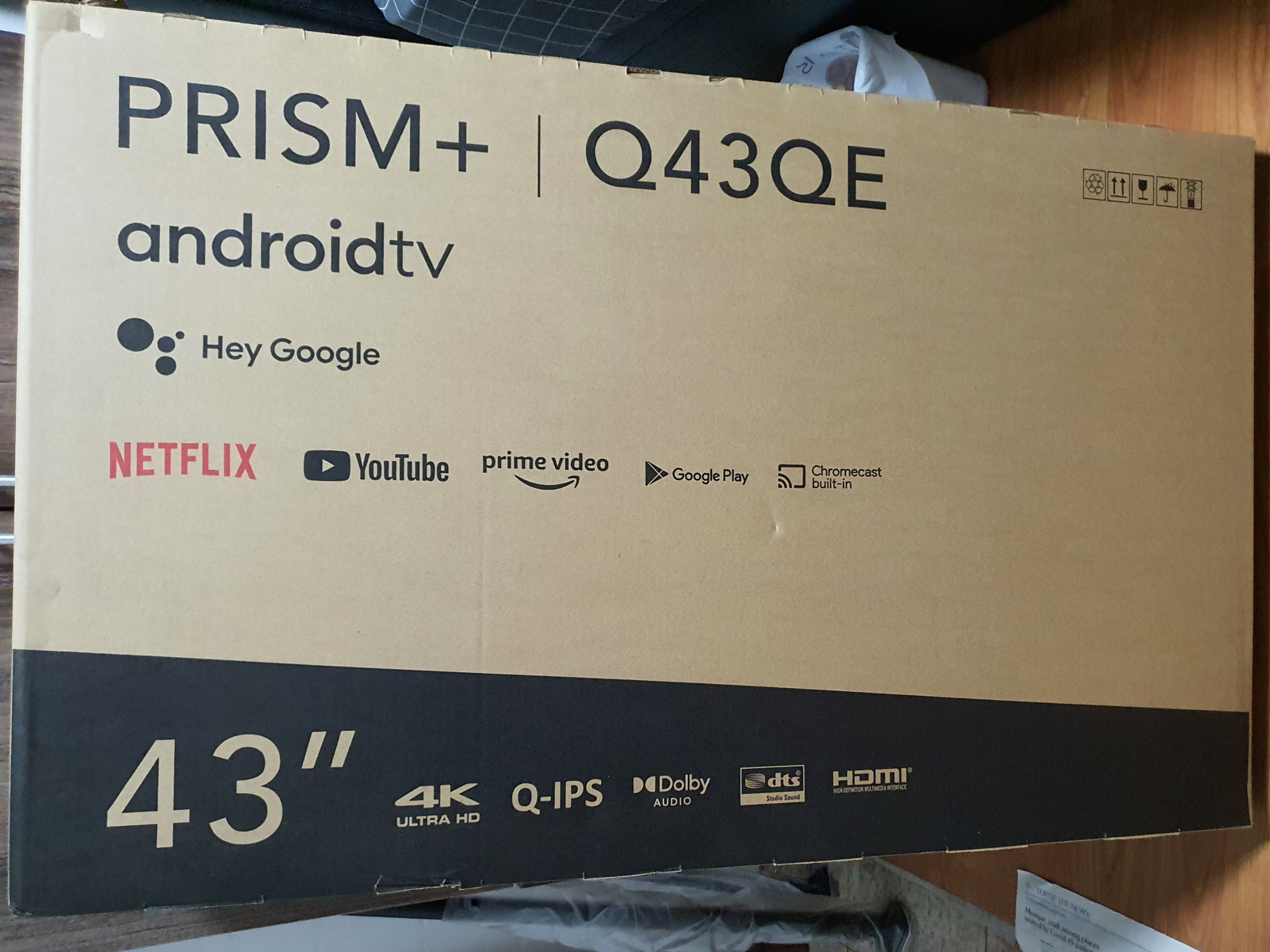 PRISM 43 EMPTY TV BOX, TV & Home Appliances, TV & Entertainment, TV on ...