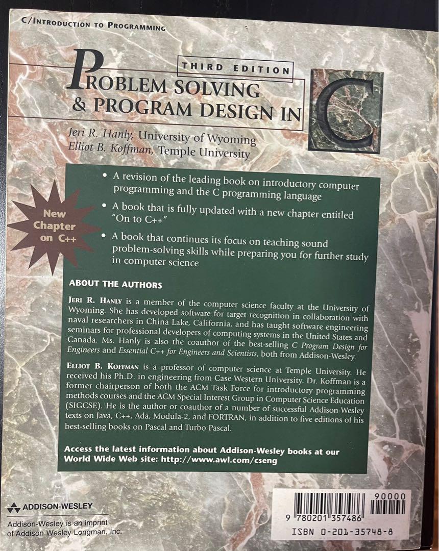 Problem Solving & Program Design in C, Hobbies & Toys, Books ...