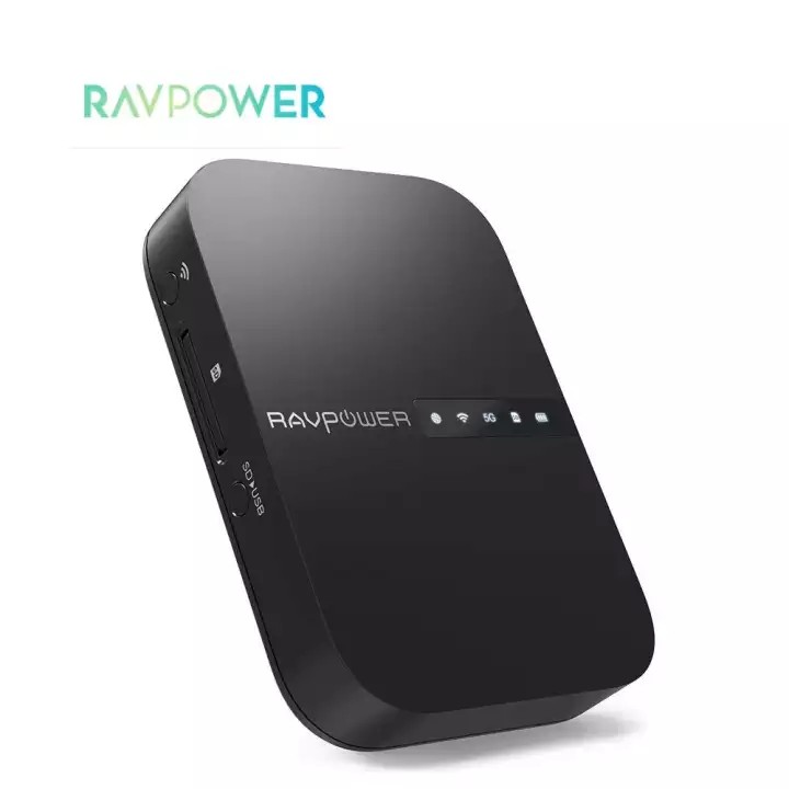 RAVPower RP-WD009 FileHub 2019 New Version AC750 Wireless Travel Router ...