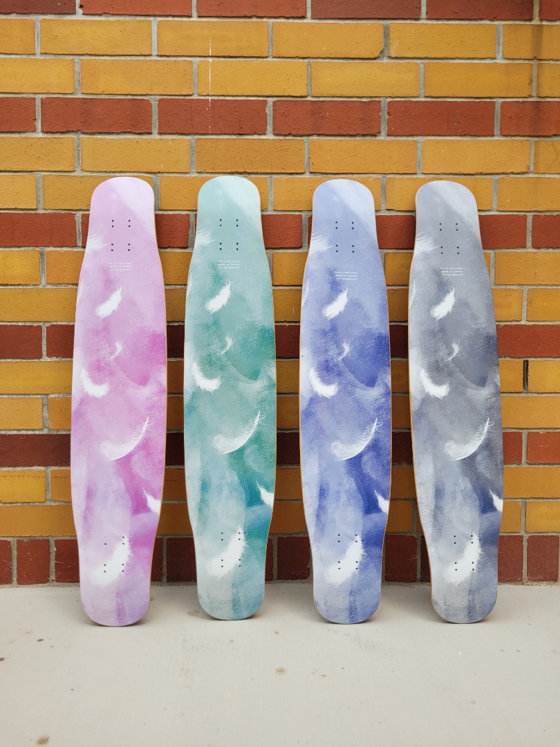 Rebirth 44.5" Feather Series Longboard decks skateboard, Sports ...