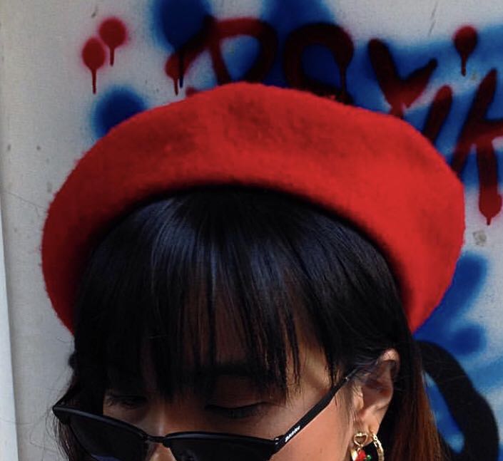 Red beret, Women's Fashion, Watches & Accessories, Hats & Beanies on ...