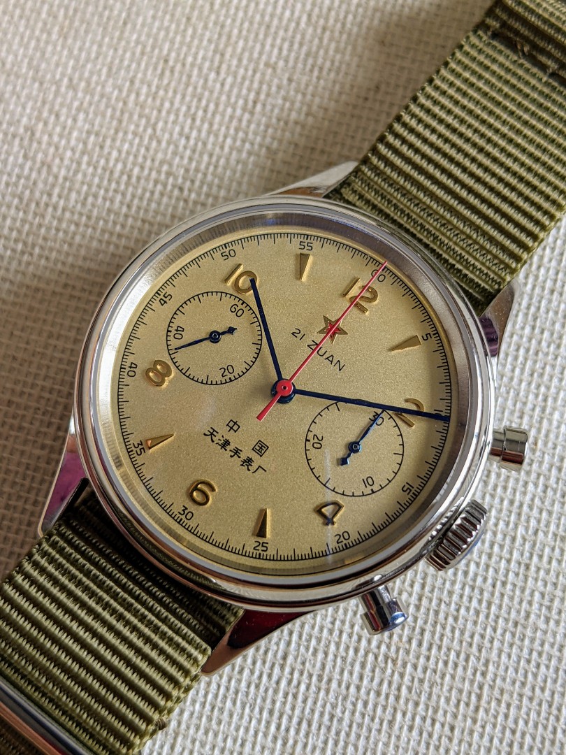 SeaGull 1963 Airforce Mechanical Chronograph, Luxury, Watches on Carousell