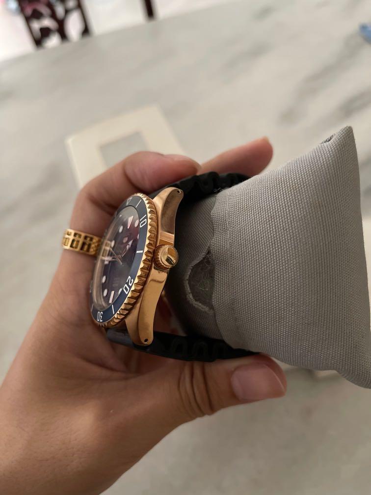 Seiko 5 Sports Automatic Rose Gold 100M Watch SRPB96K1, SRPB96, Luxury ...