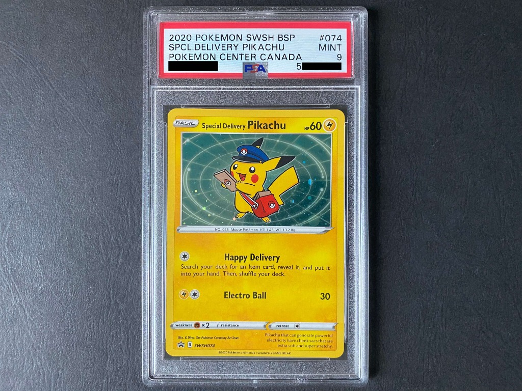 Special Delivery Pikachu [PSA 9] - Pokemon Centre Canada Black Star ...
