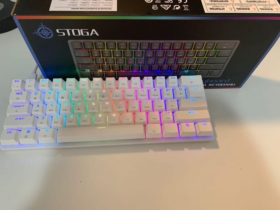 STOGA 60% Mechanical Keyboard White, Computers & Tech, Parts ...