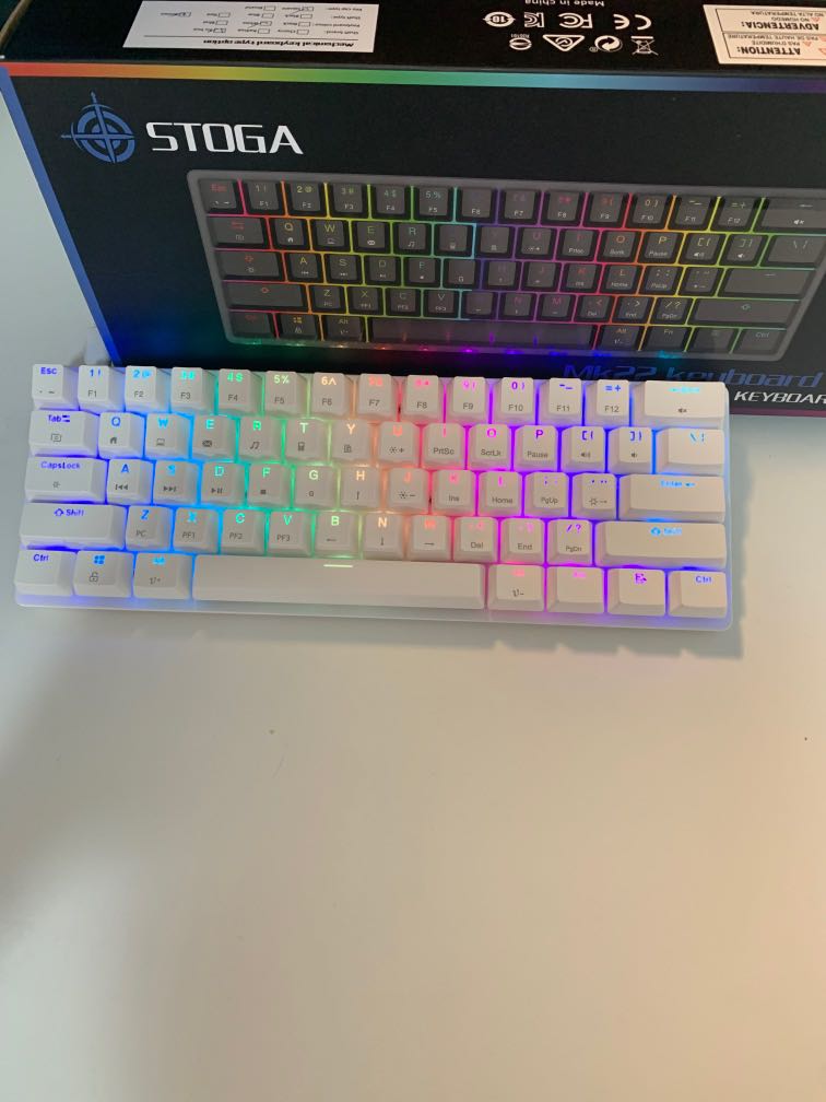 STOGA 60% Mechanical Keyboard White, Computers & Tech, Parts ...