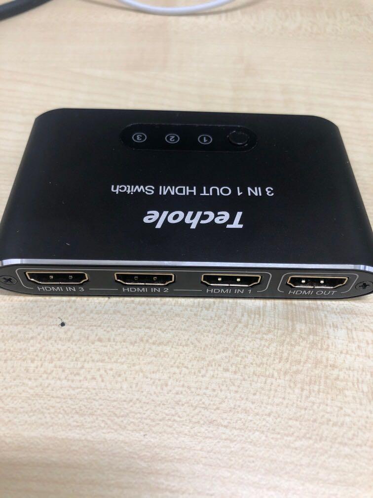 Techole HDMI Switch 3 In 1 Out, TV & Home Appliances, TV & Entertainment, TV Parts & Accessories ...