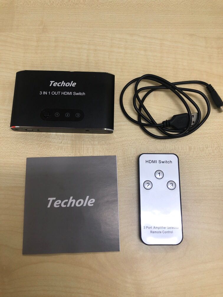 Techole HDMI Switch 3 In 1 Out, TV & Home Appliances, TV & Entertainment, TV Parts & Accessories ...