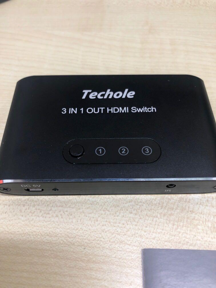 Techole HDMI Switch 3 In 1 Out, TV & Home Appliances, TV & Entertainment, TV Parts & Accessories ...