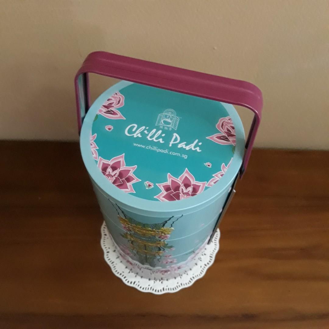 Tingkat with Peranakan design/ Food Container, Furniture & Home Living ...