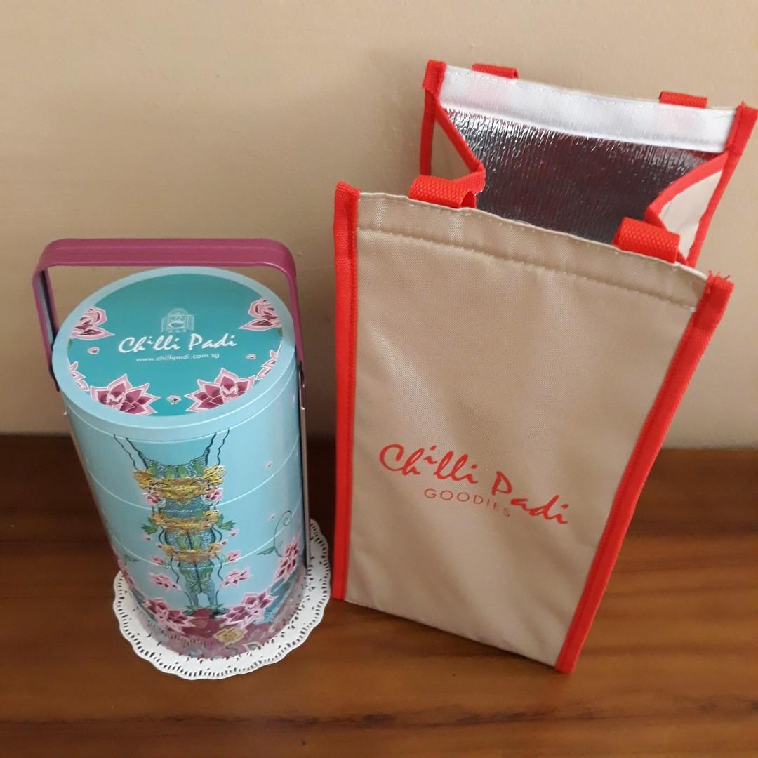 Tingkat with Peranakan design/ Food Container, Furniture & Home Living ...
