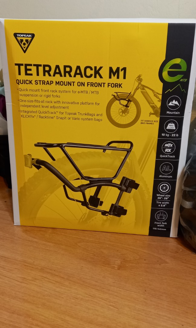 Topeak Tetrarack M1 front rack, Sports Equipment, Bicycles & Parts ...