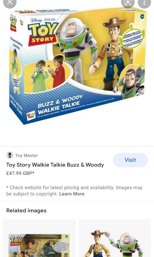 Toy Story Woody and Buzz Lightyear walkie talkies, Hobbies & Toys, Toys ...