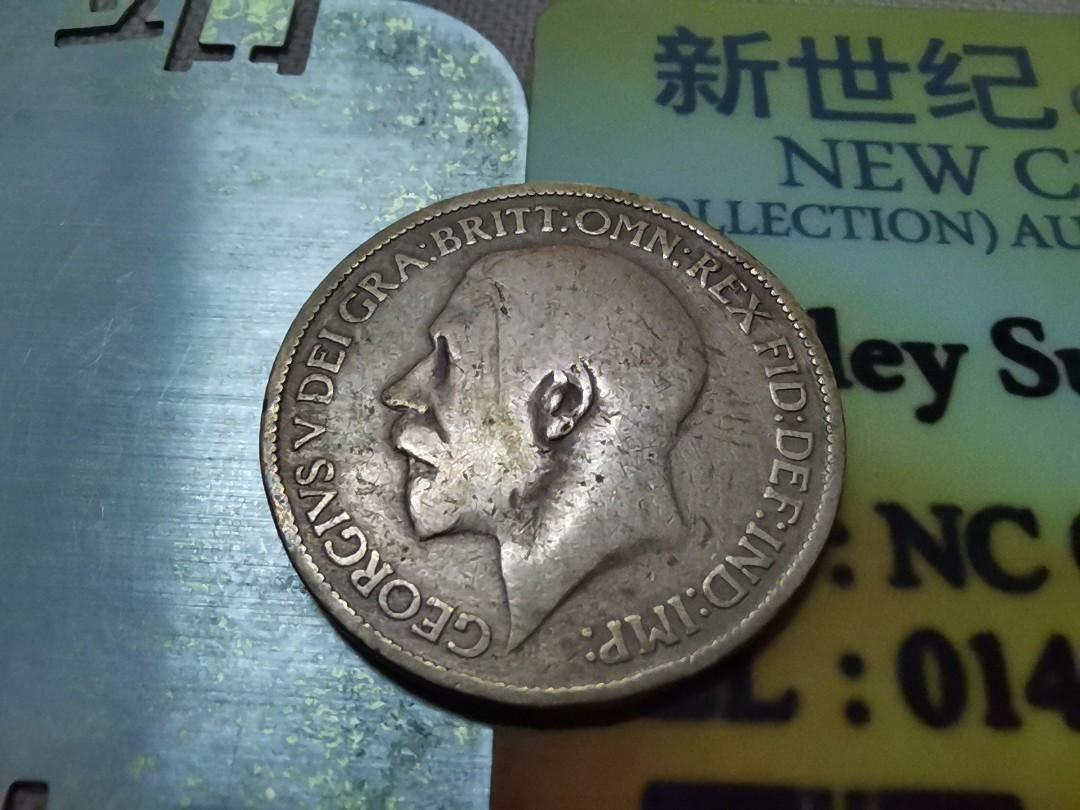 1919 UK Great Britain One Penny Coin, Hobbies & Toys, Collectibles ...