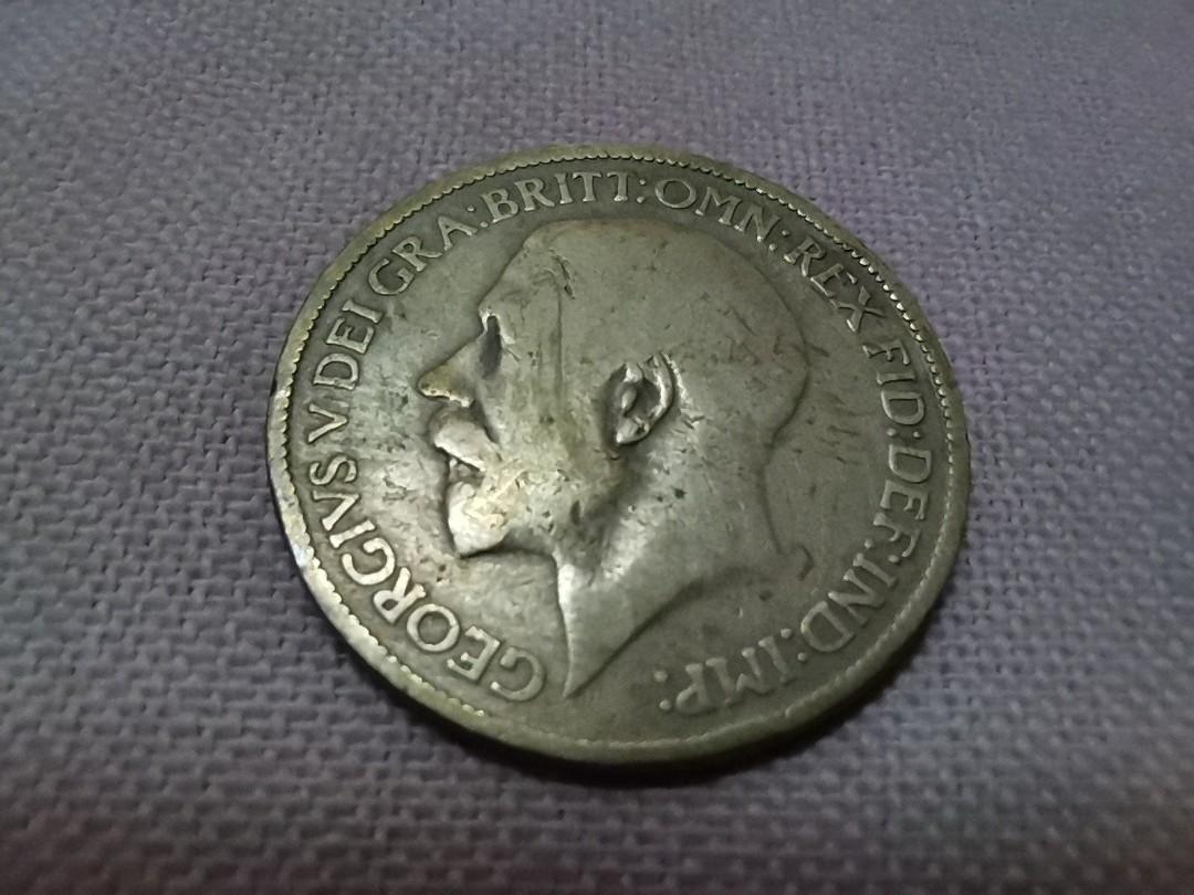 1919 UK Great Britain One Penny Coin, Hobbies & Toys, Collectibles ...