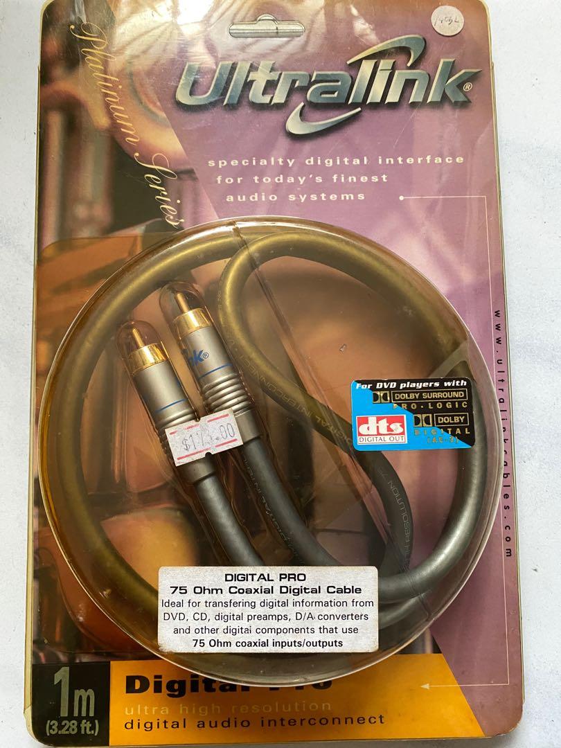 Ultralink Digital Pro audio interconnect cable 1M, Audio, Other Audio ...