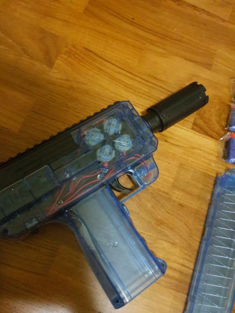 UZI-SMG full auto pistol ('nerf gun'), Hobbies & Toys, Toys & Games on ...
