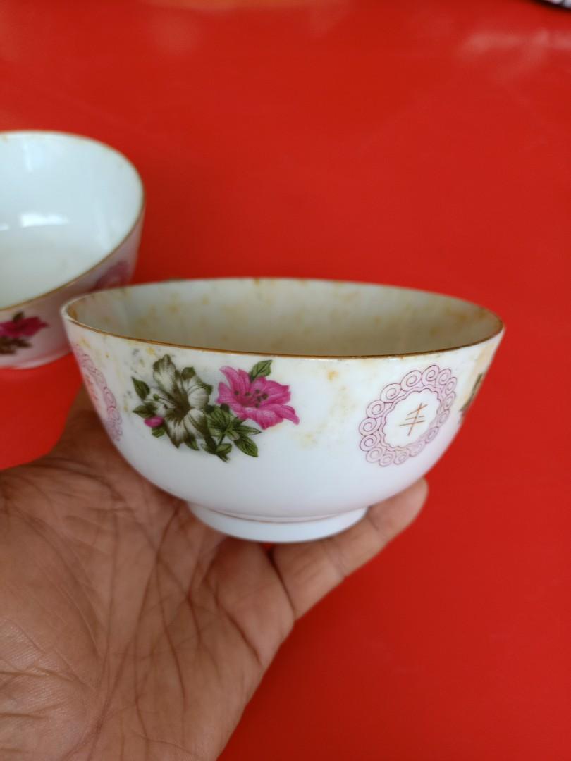 Vintage mangkuk China bunga, Furniture & Home Living, Home Decor, Vases ...