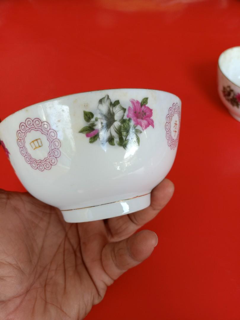 Vintage mangkuk China bunga, Furniture & Home Living, Home Decor, Vases ...