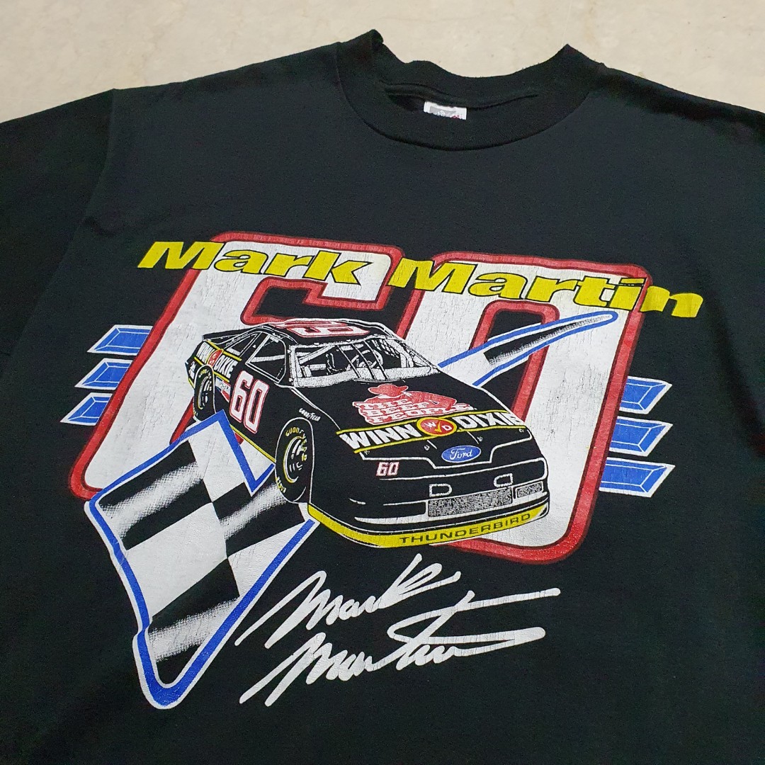 Vintage Nascar Mark Martin Racing Tee, Men's Fashion, Tops & Sets ...
