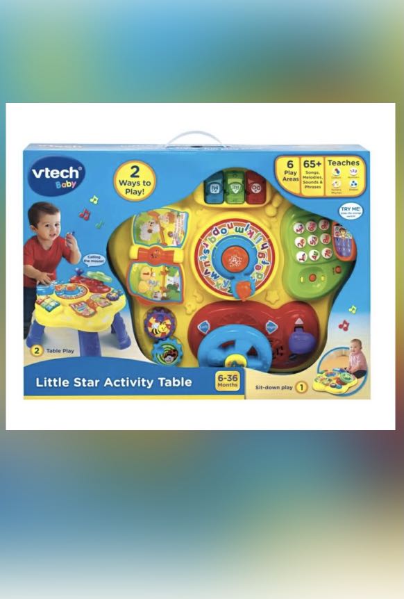 V-tech Little Star Activity Table, Babies & Kids, Babies & Kids Fashion ...