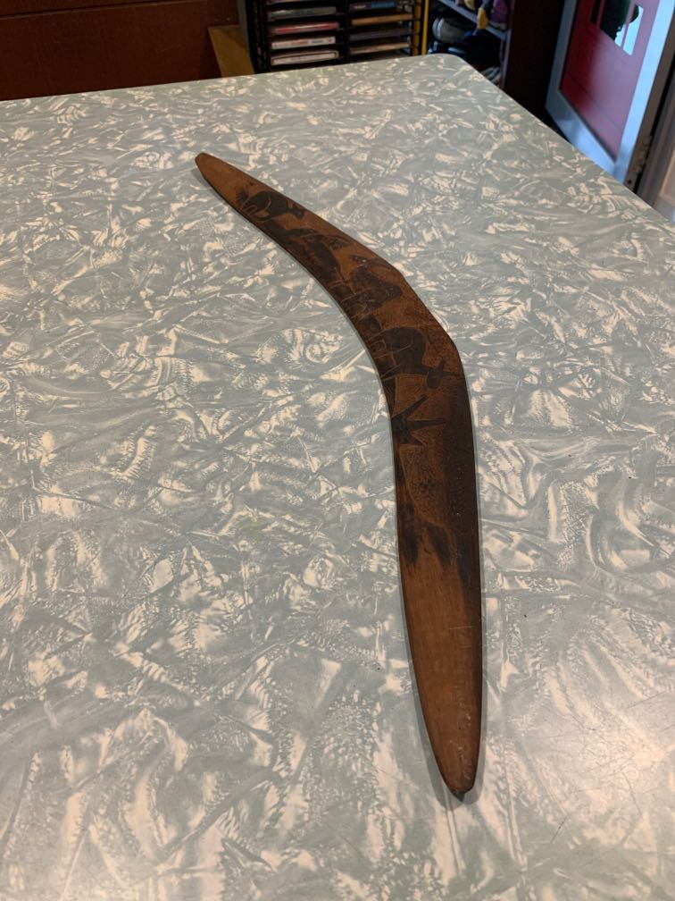Aboriginal boomerang, Furniture & Home Living, Home Decor, Wall Decor ...