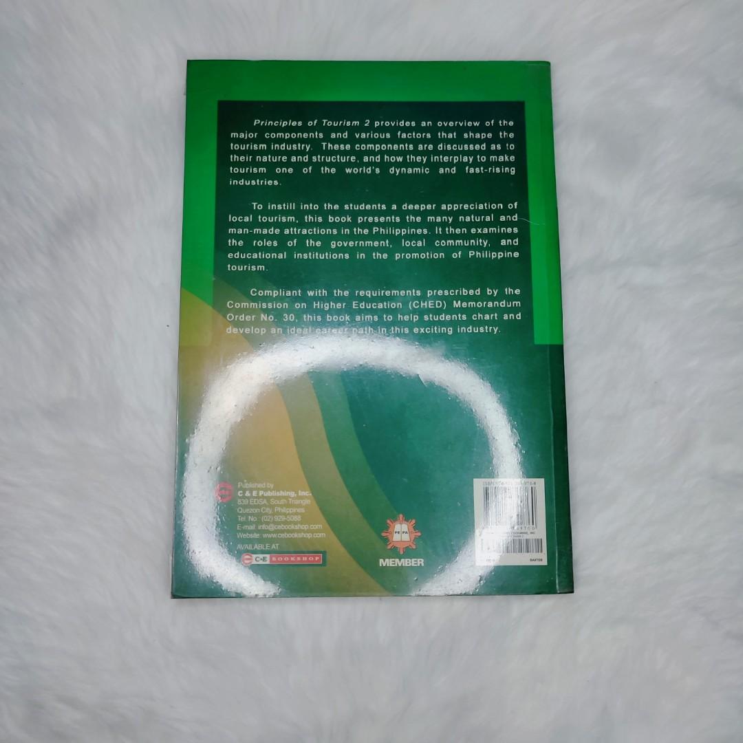 BOOK: Principles of Tourism 2 Author: Buen Santos & Ronald G. Manzano ...