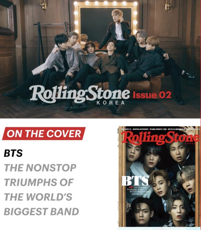 BTS - Rolling Stone Korea Issue #2 Korean / English Special Edition ...
