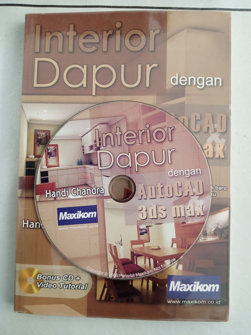 Buku Tutorial dan CD Software Belajar otodidak Latihan Autocad Acad 3D ...