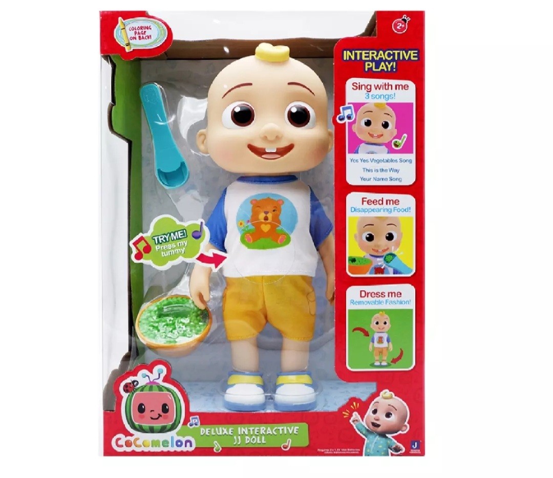 Cocomelon Deluxe Interactive JJ doll, Babies & Kids, Infant Playtime on ...