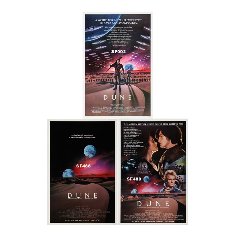 DUNE (1984) MOVIE POSTERS (PART 1), Hobbies & Toys, Memorabilia ...