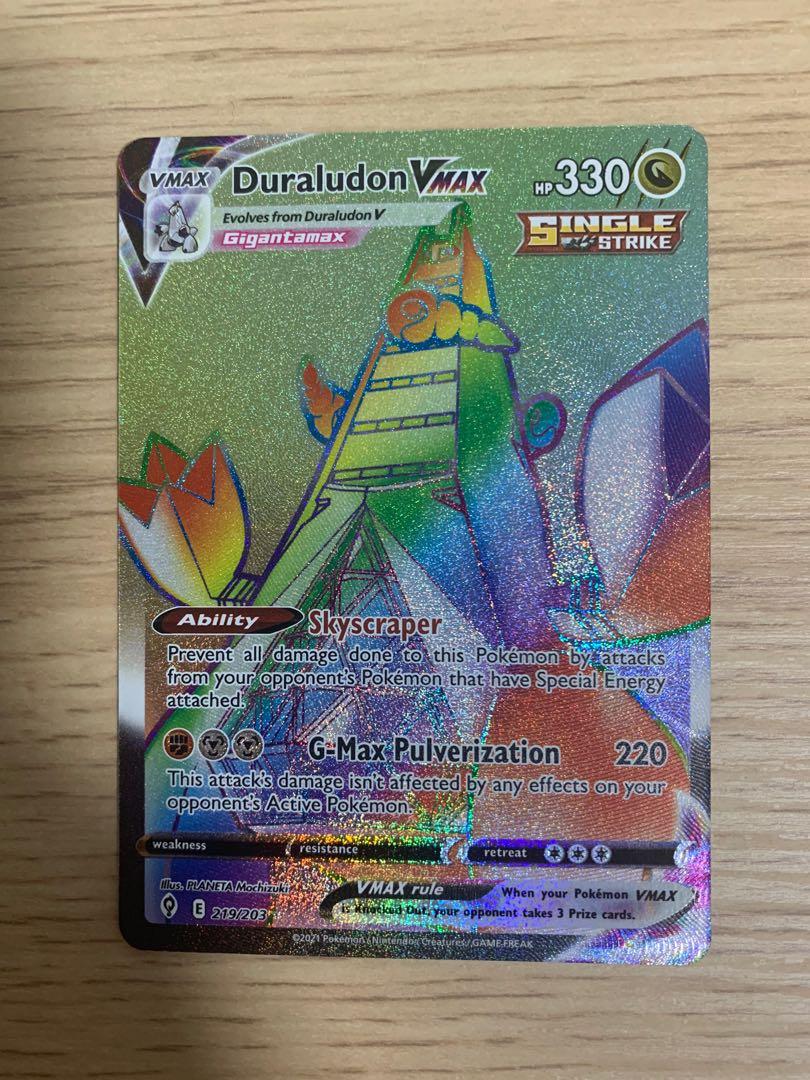 Duraludon Vmax AA Evolving Skies Rainbow, Full Art, Hobbies & Toys ...