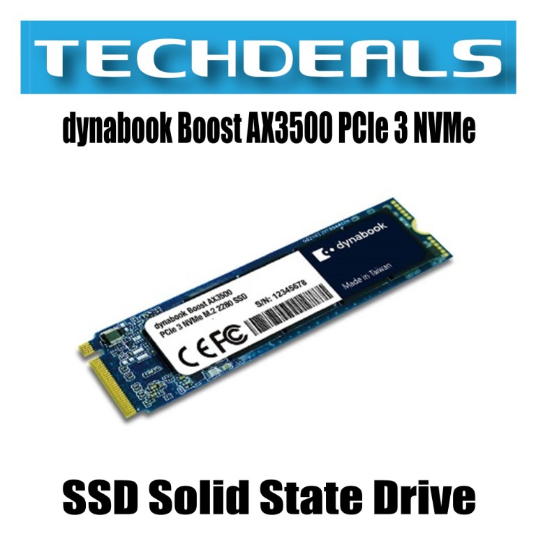 dynabook Boost AX3500 PCIe 3 NVMe SSD Solid State Drive | 256GB | 512GB ...