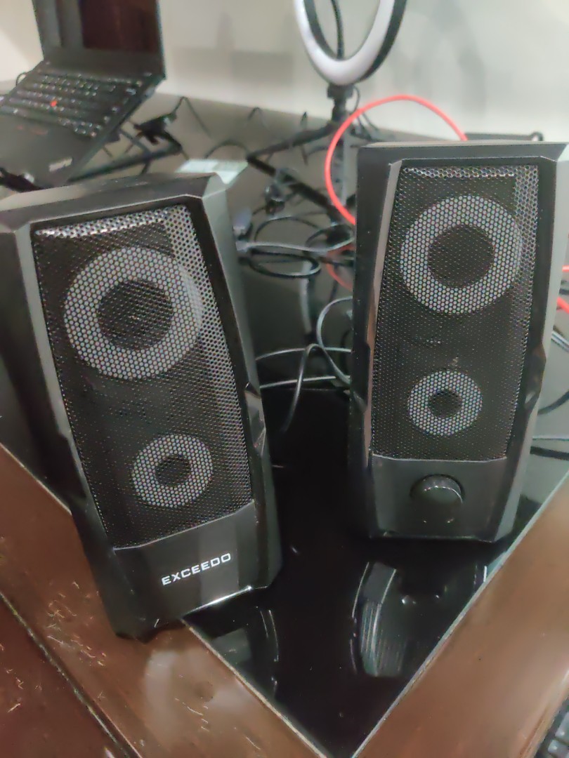 Exceedo speakers with RGB lights, Audio, Soundbars, Speakers ...