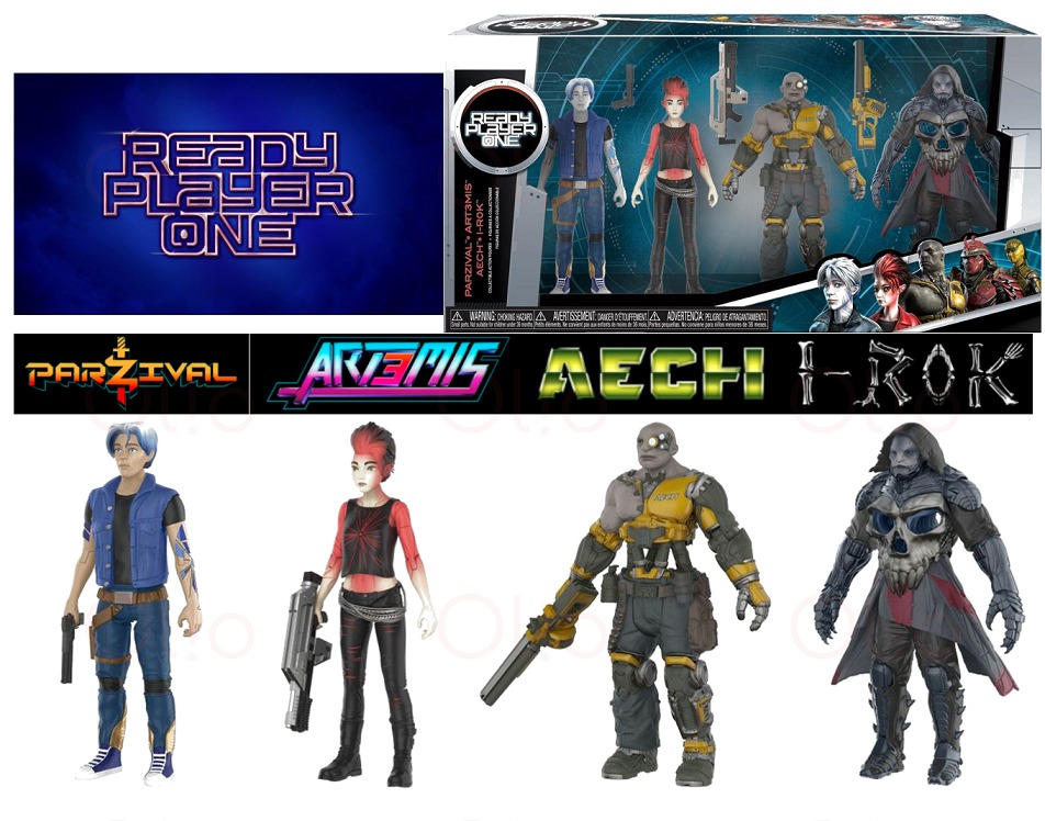 FUNKO READY PLAYER ONE 4 PC SET PARZIVAL, ART3MIS, AECH, I-ROK Action ...